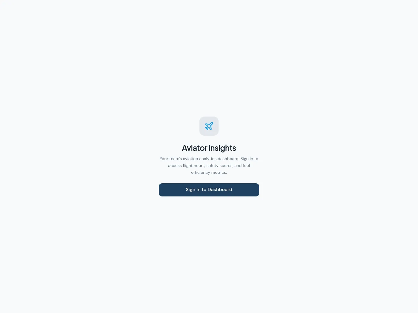 Aviator Insights Dashboard