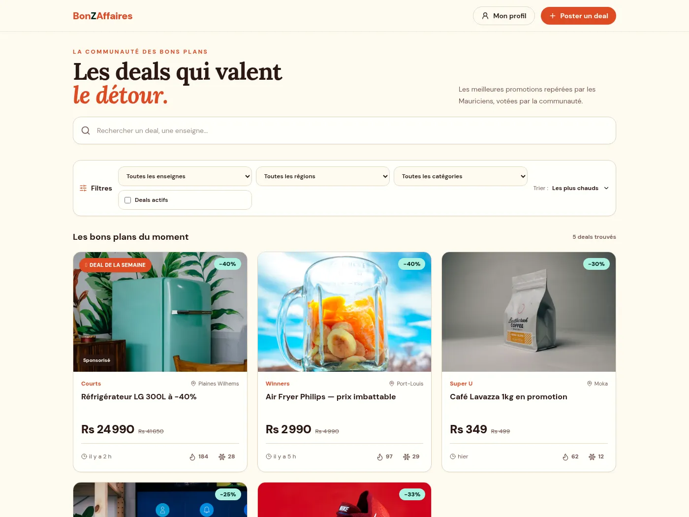BonZAffaires Deals Platform