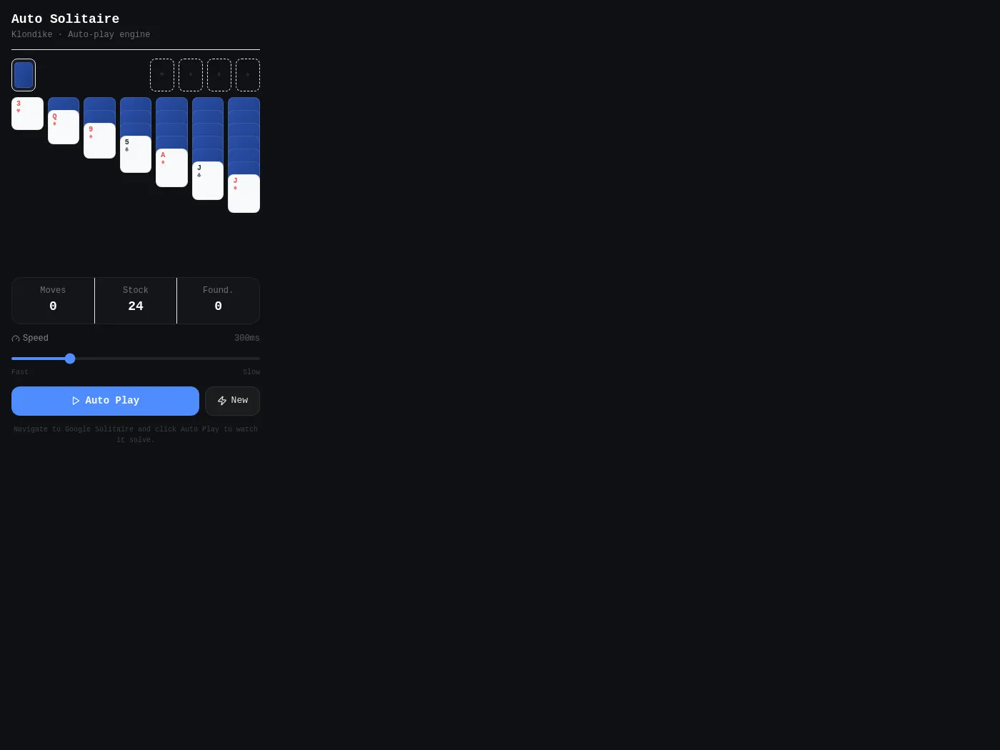 Auto Solitaire Player