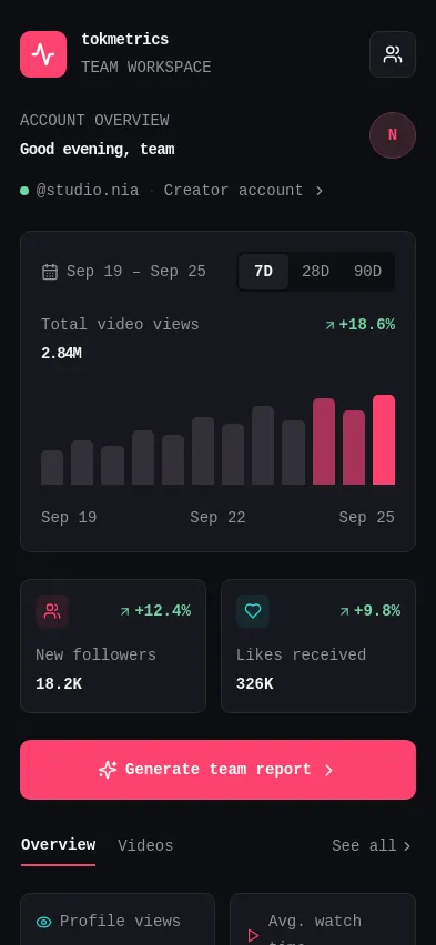 TokMetrics Mobile