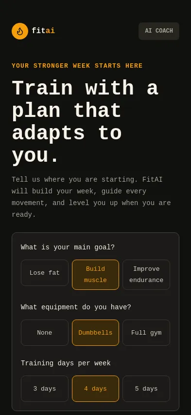 FitAI Workout Coach