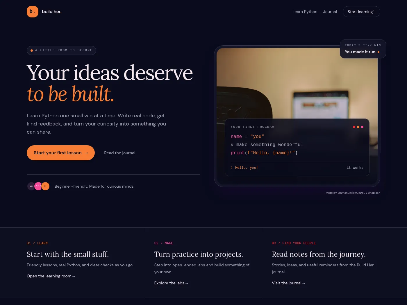 B Multipage Website
