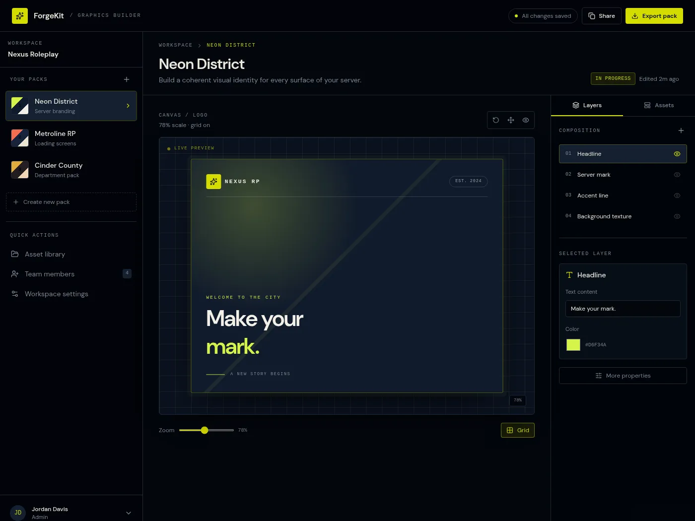 FiveM Graphics Builder