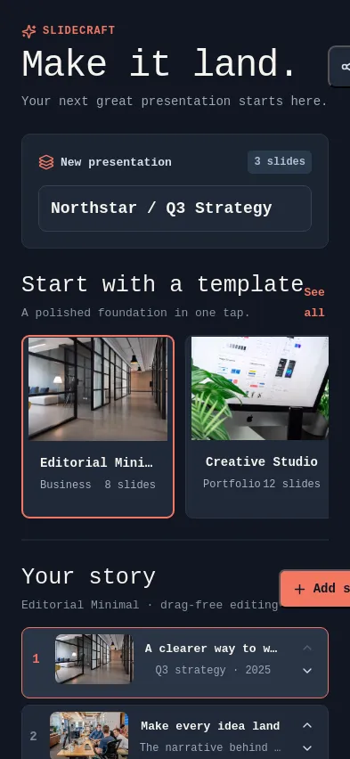 SlideCraft Mobile