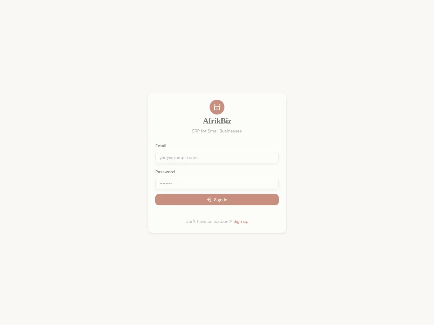 AfrikBiz ERP SaaS