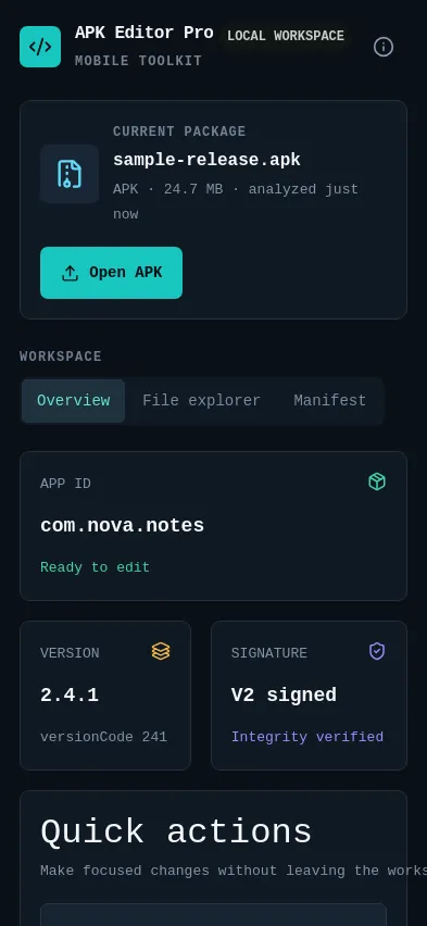 APK Editor Pro