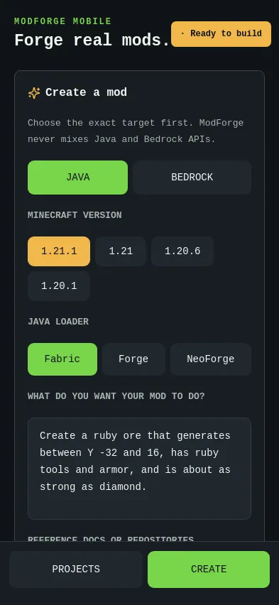 ModForge Mobile