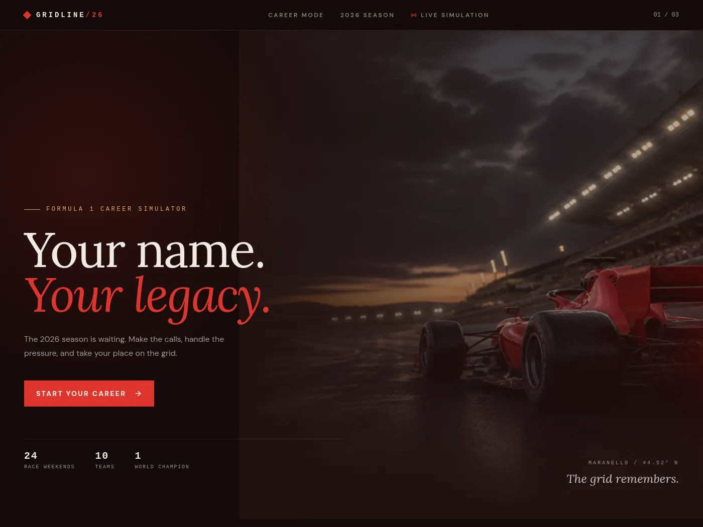 F1 Career Simulator