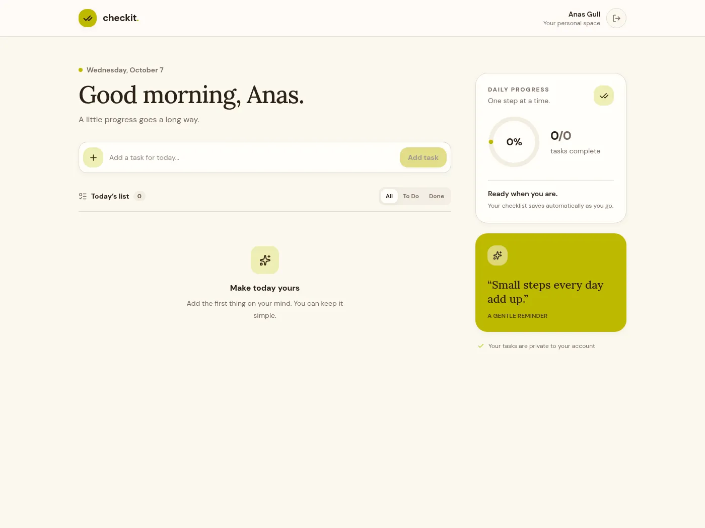 CheckIt Dashboard