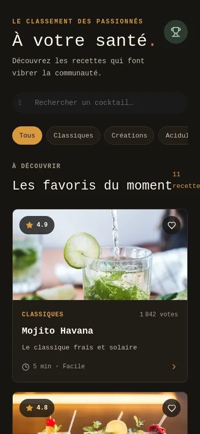 Cocktail Classement FR