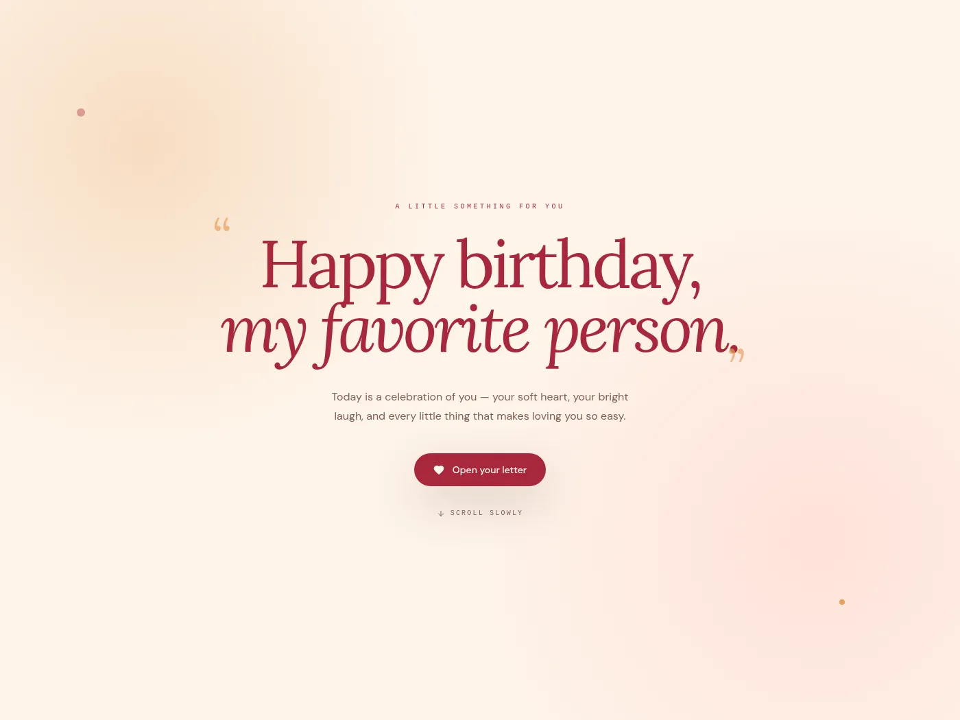 Birthday Surprise Template