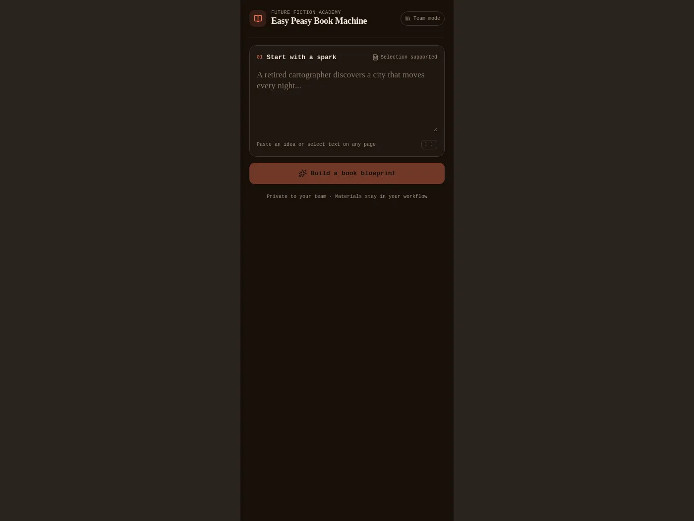 Easy Peasy Book Machine