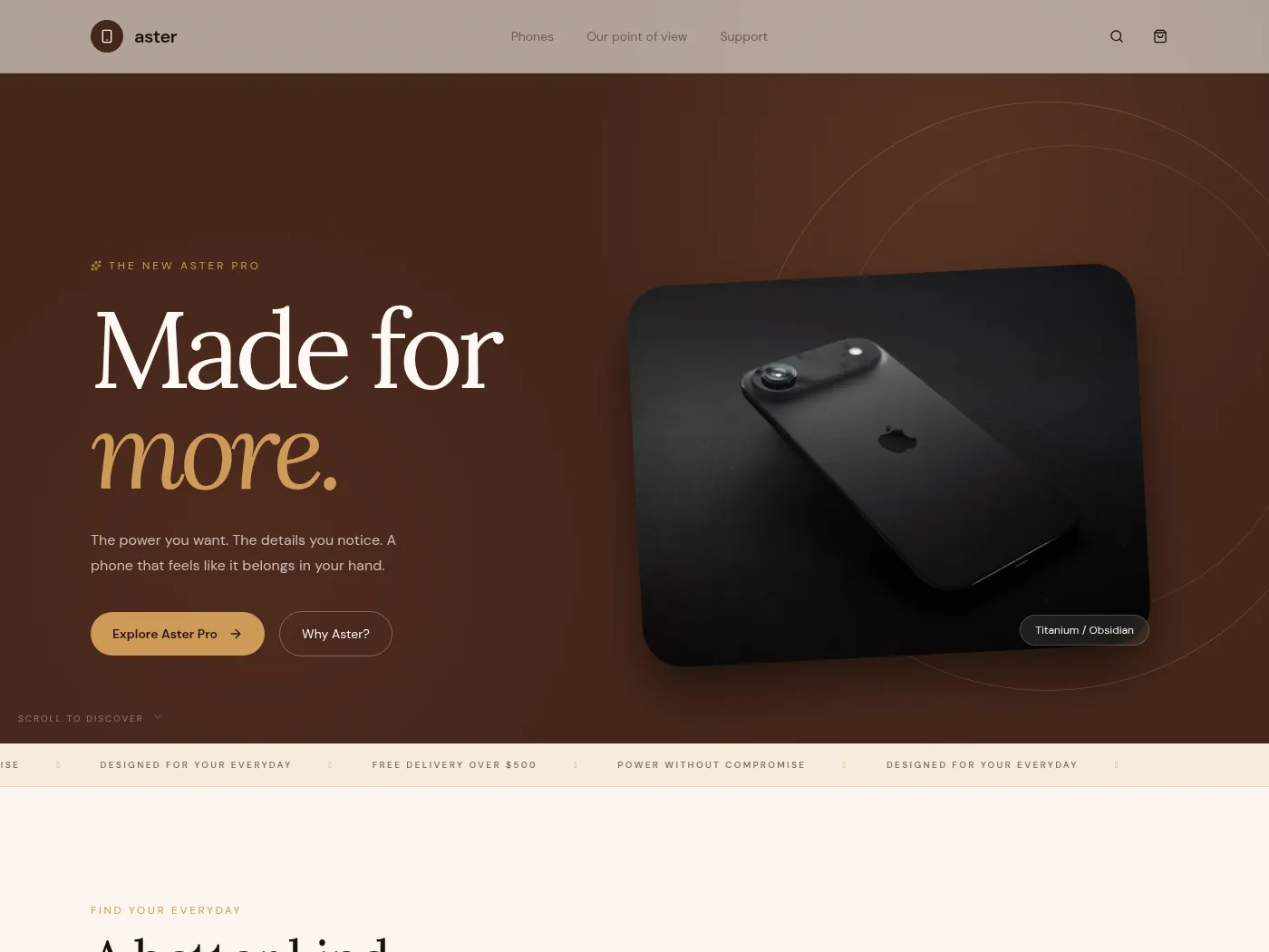 Animated Phone Store Site