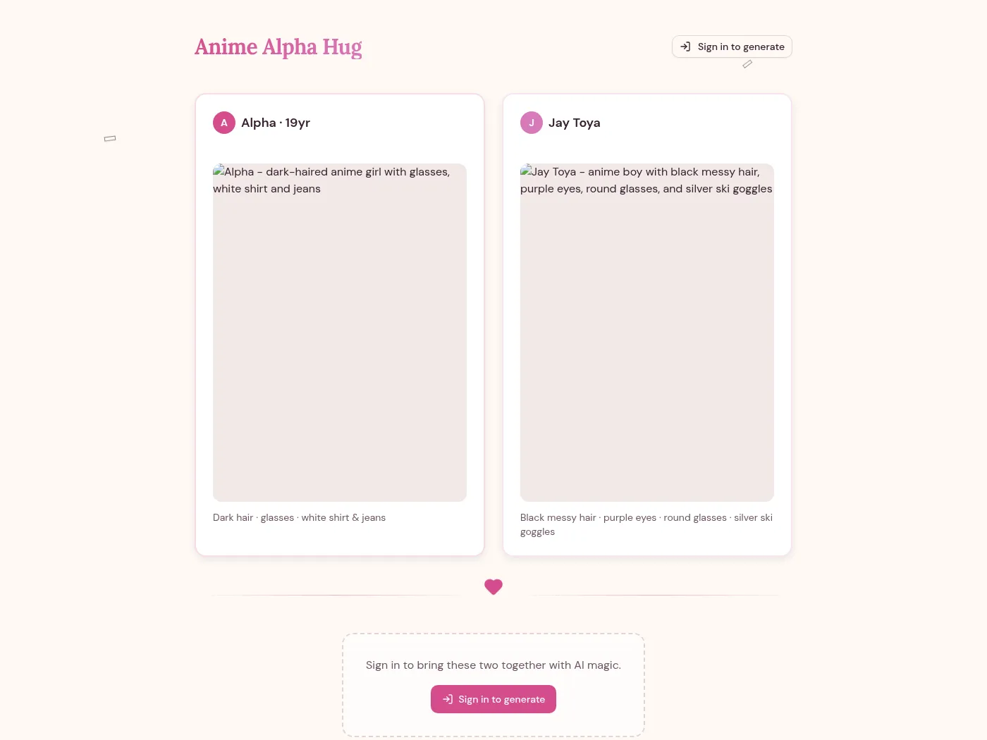Anime Alpha Hug
