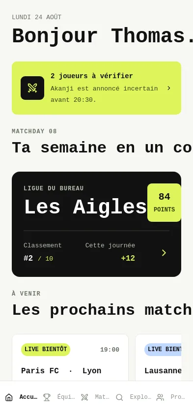 Arena Fantasy Sports App