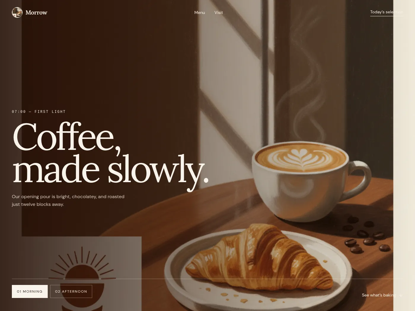 Caffeine Landing