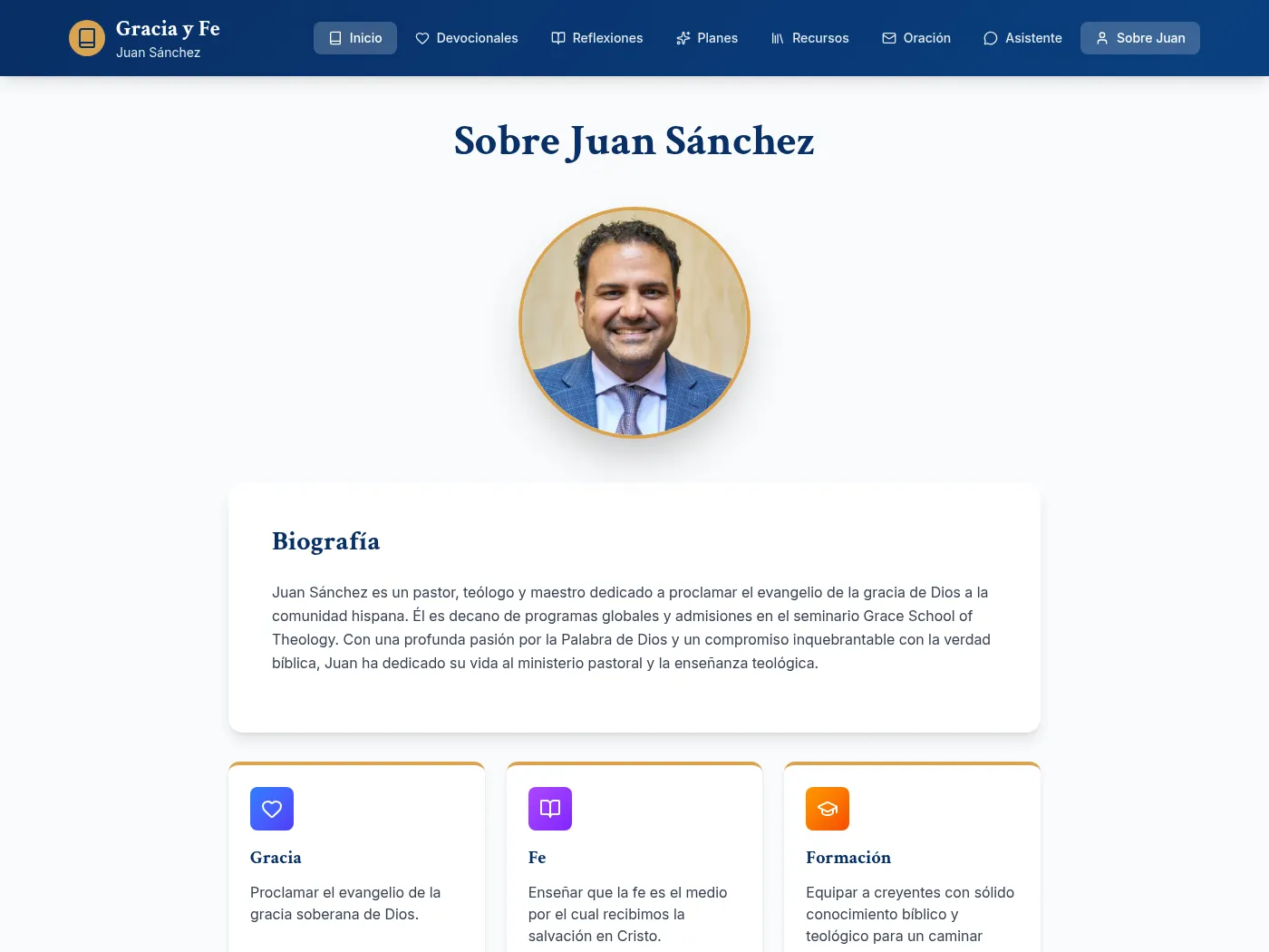 Sobre Juan Web Clone