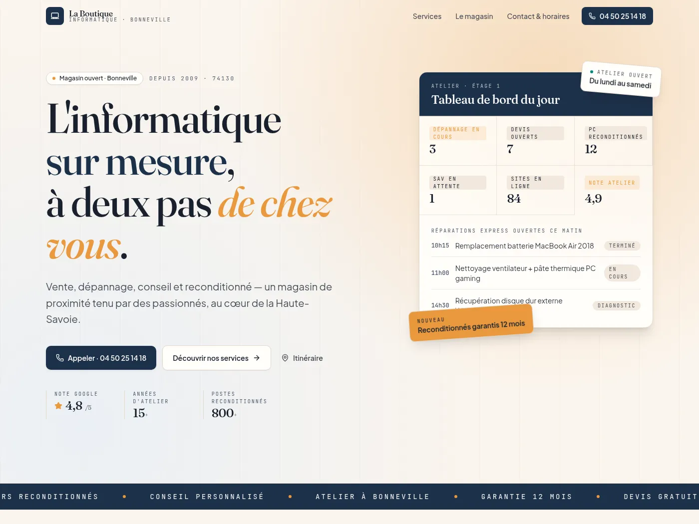 Vitrine Magasin Impact