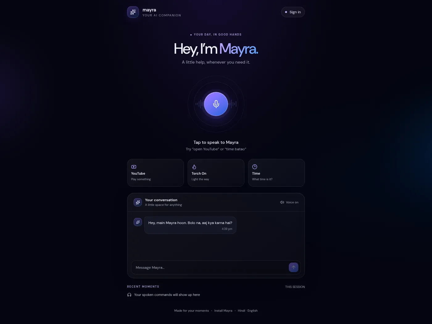 Mayra Voice Assistant