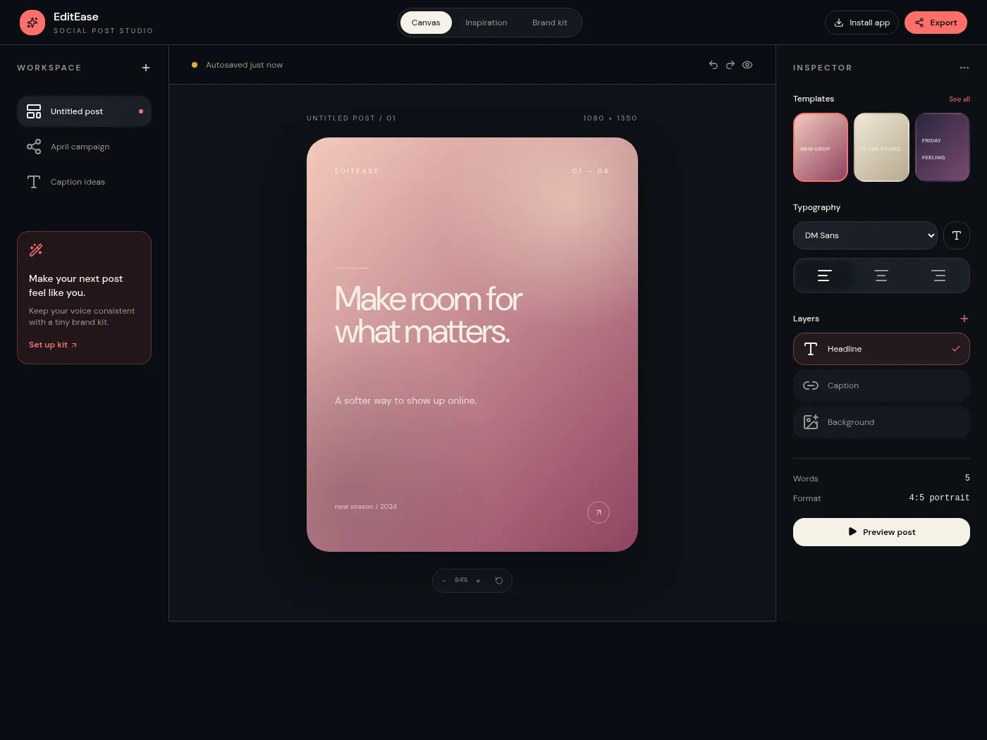 EditEase Web App