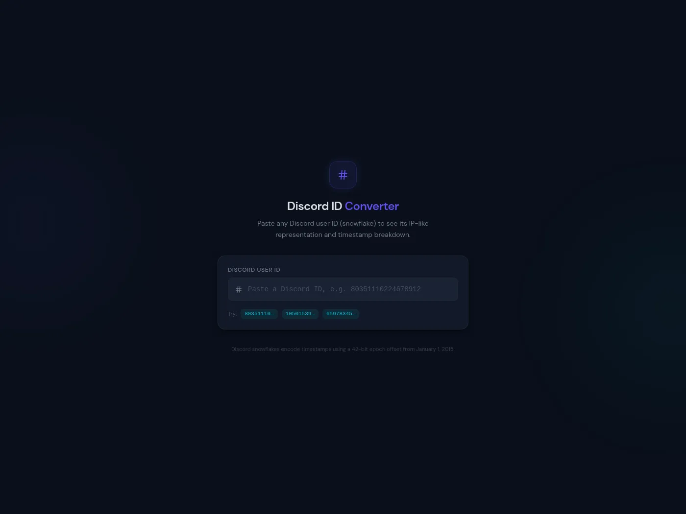 Discord ID Converter