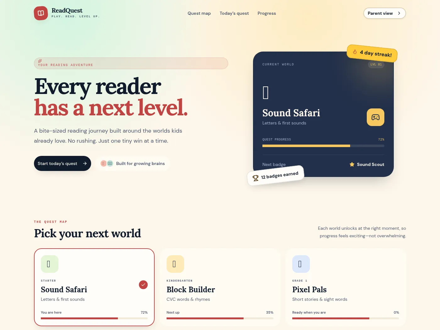 ReadQuest Game Tutor
