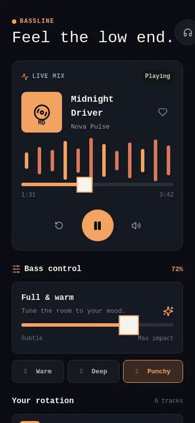 Bass Controller Music App
