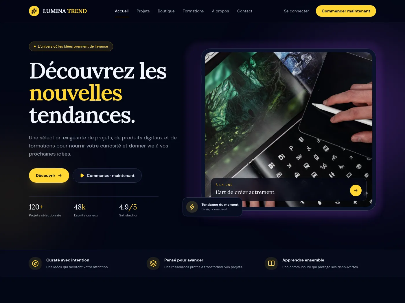 Lumina Trend Website