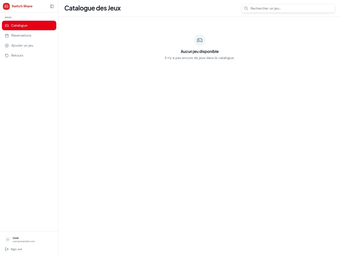 Echange carte switch