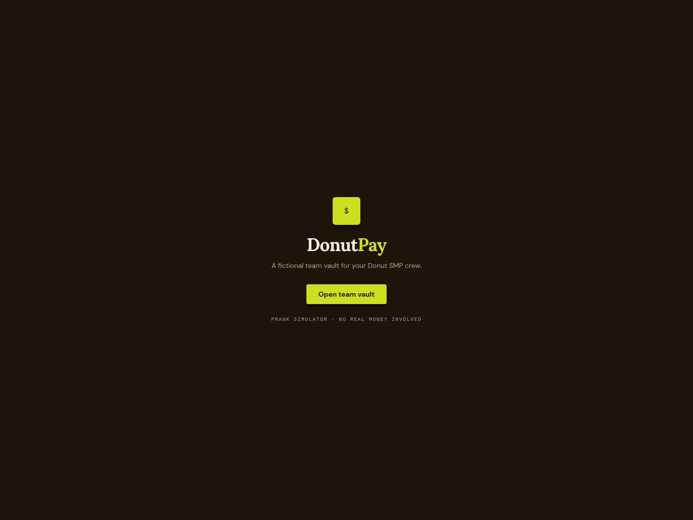 Donut SMP Fake Bank