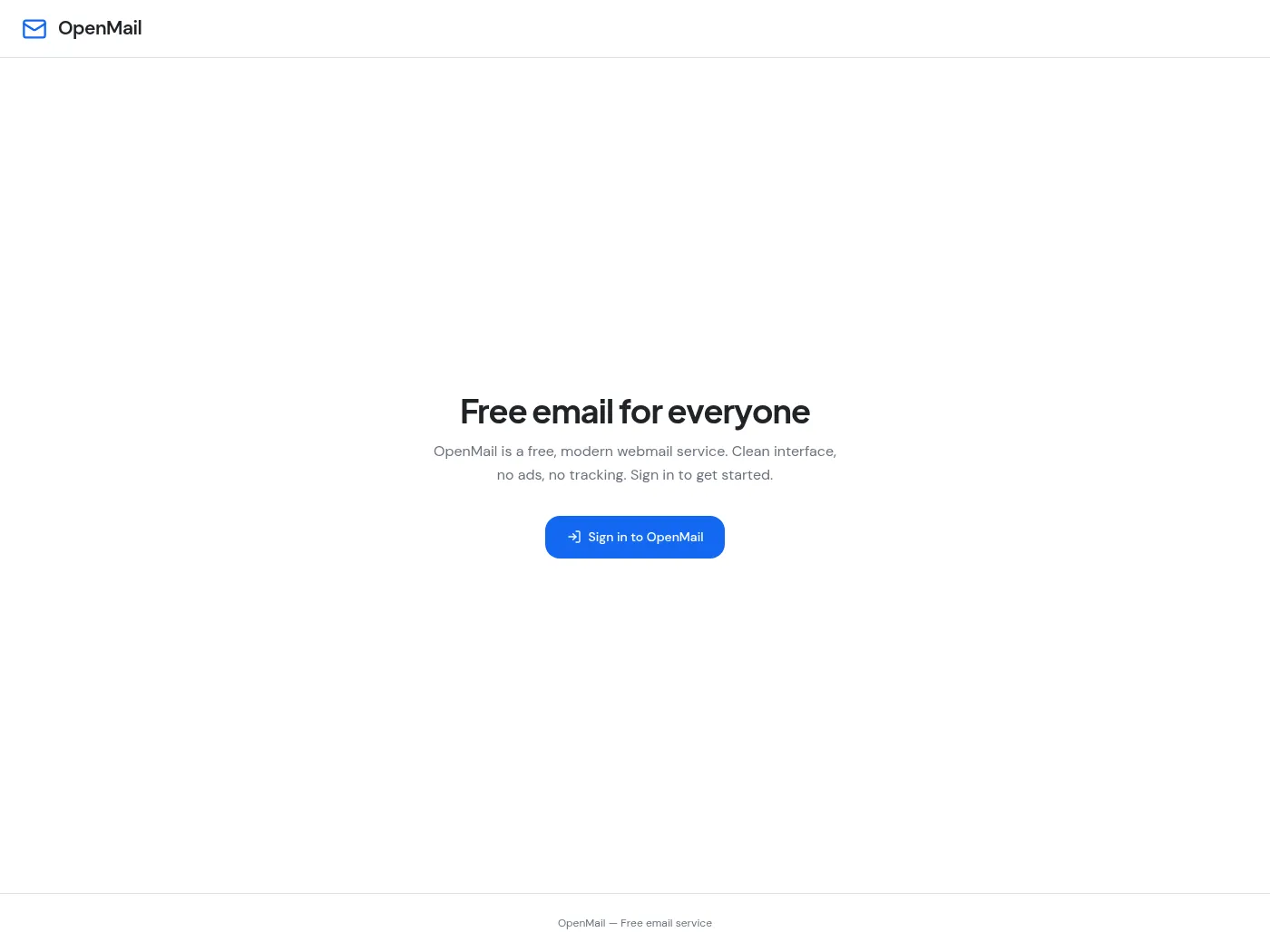 OpenMail Web Client