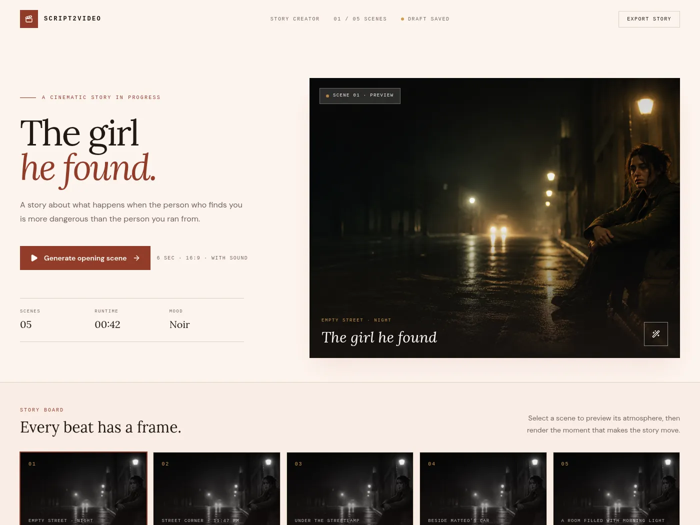 Script2Video Story Creator
