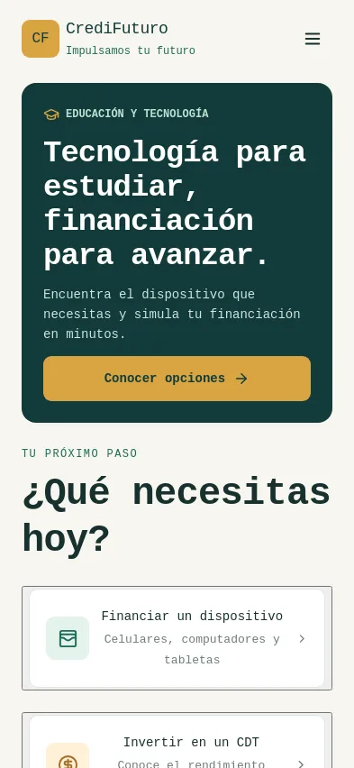 CrediFuturo Finance App