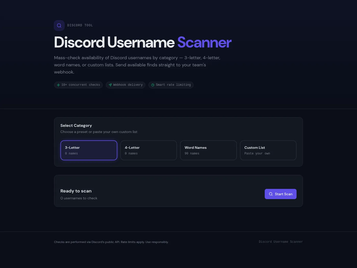 Discord User Scanner