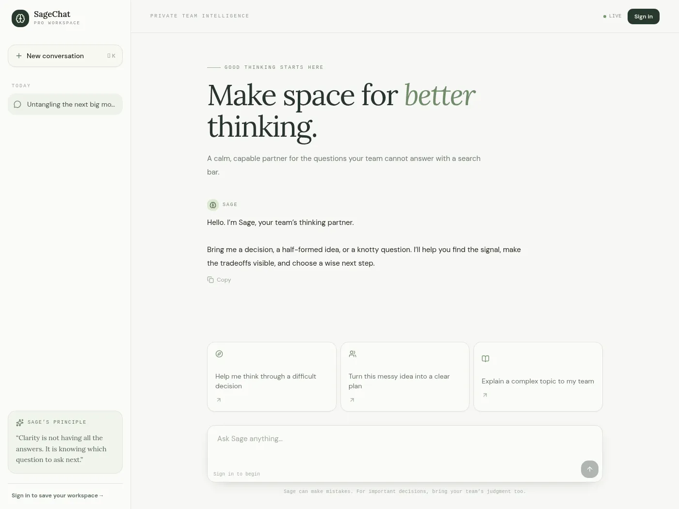 SageChat Pro