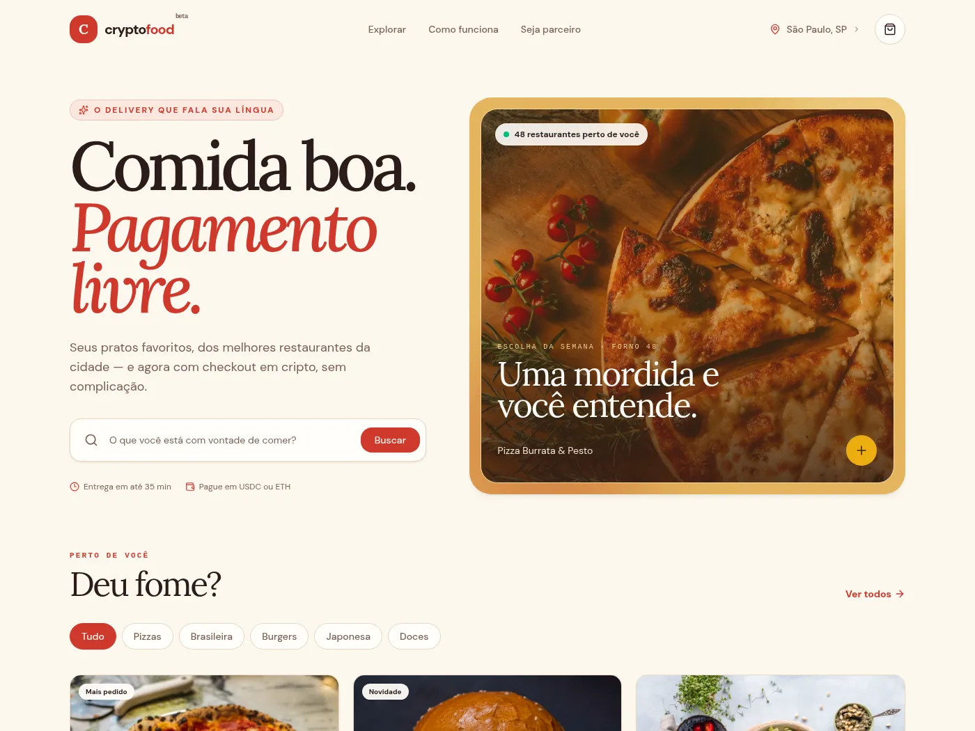 CryptoFood Marketplace
