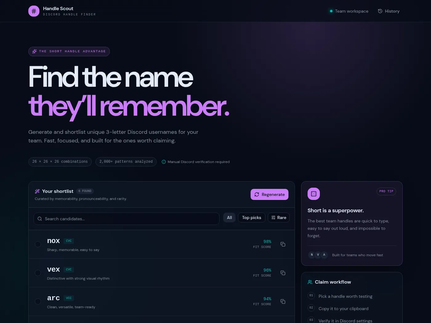 Discord Handle Finder