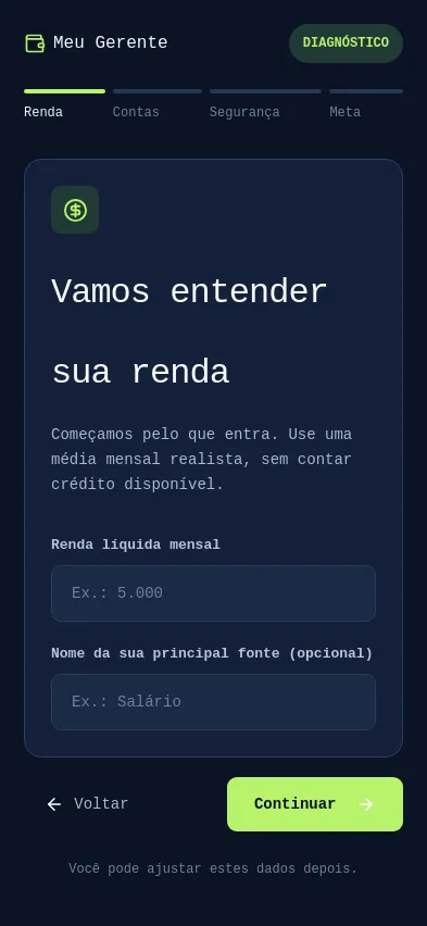 Meu Gerente Financeiro Pessoal