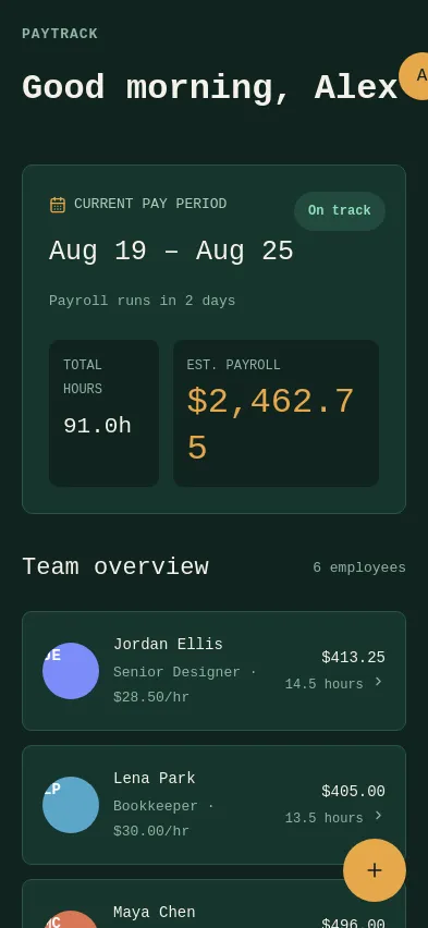 PayTrack Mobile