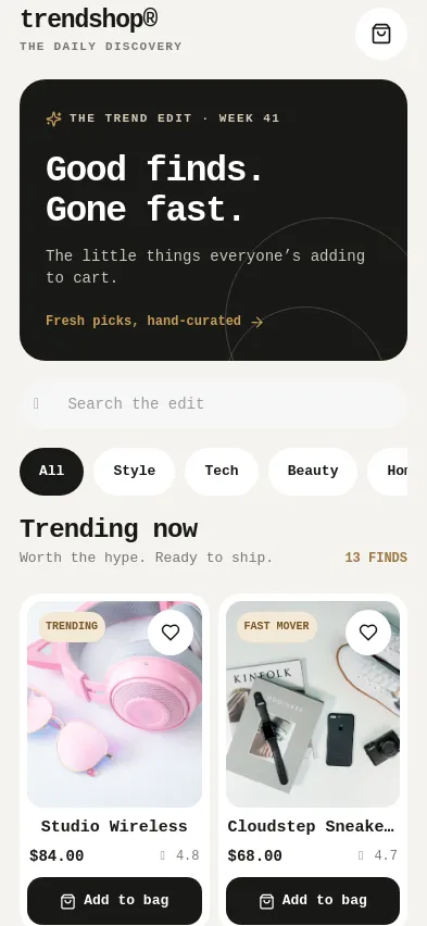 TrendShop Mobile