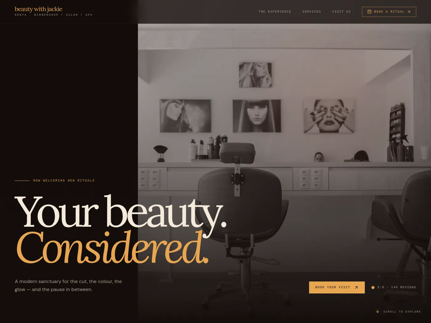 Beauty Motion 3D Website