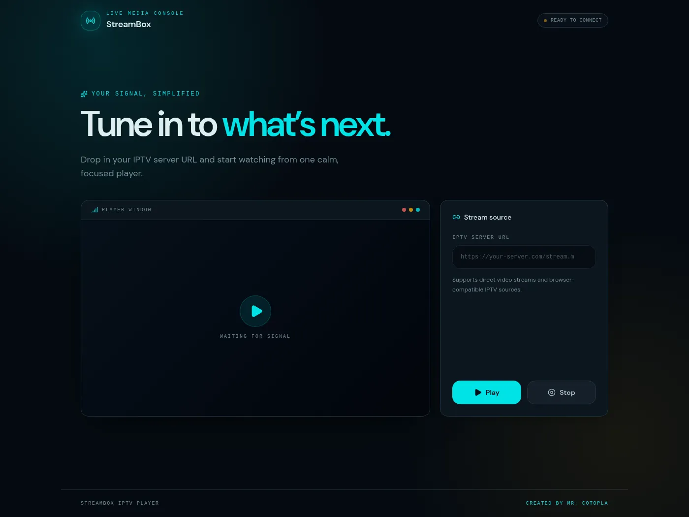 StreamBox IPTV Player