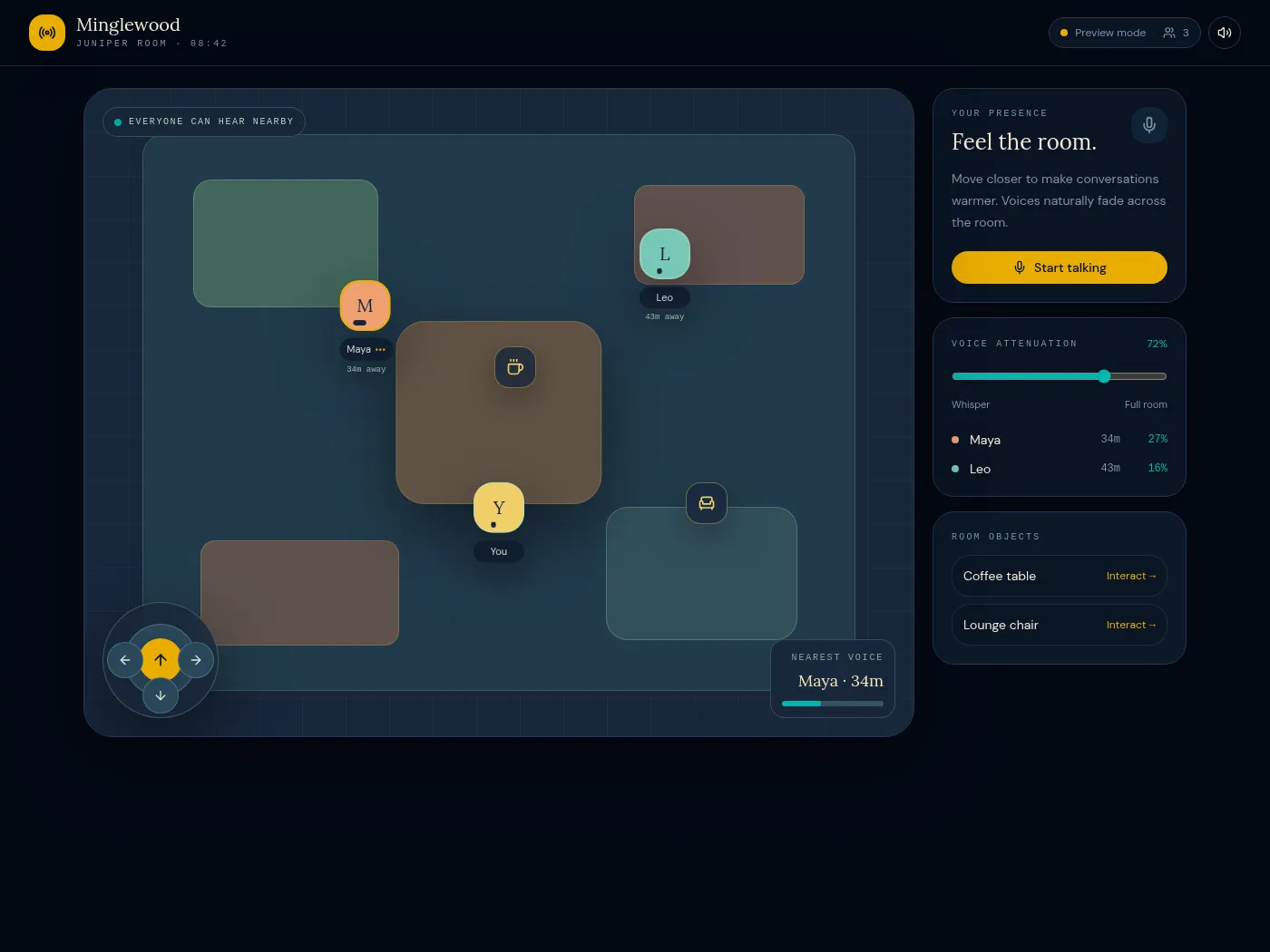 Spatial Game Room Mobile