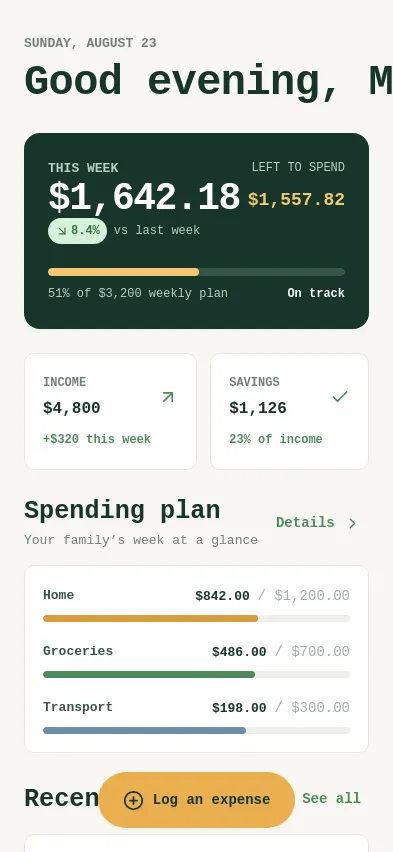 Family Finance Checker