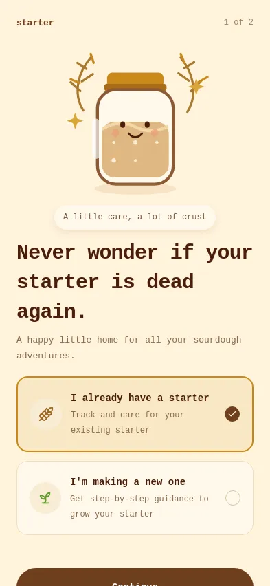Starter: Sourdough Tracker