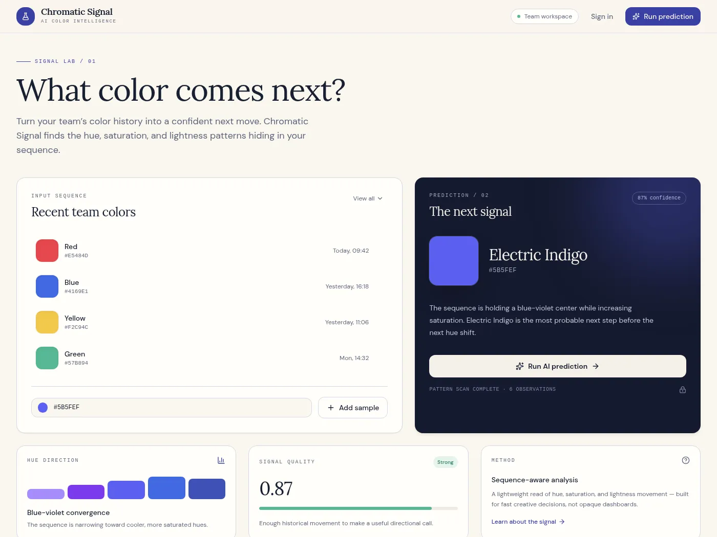 AI Color Predictor
