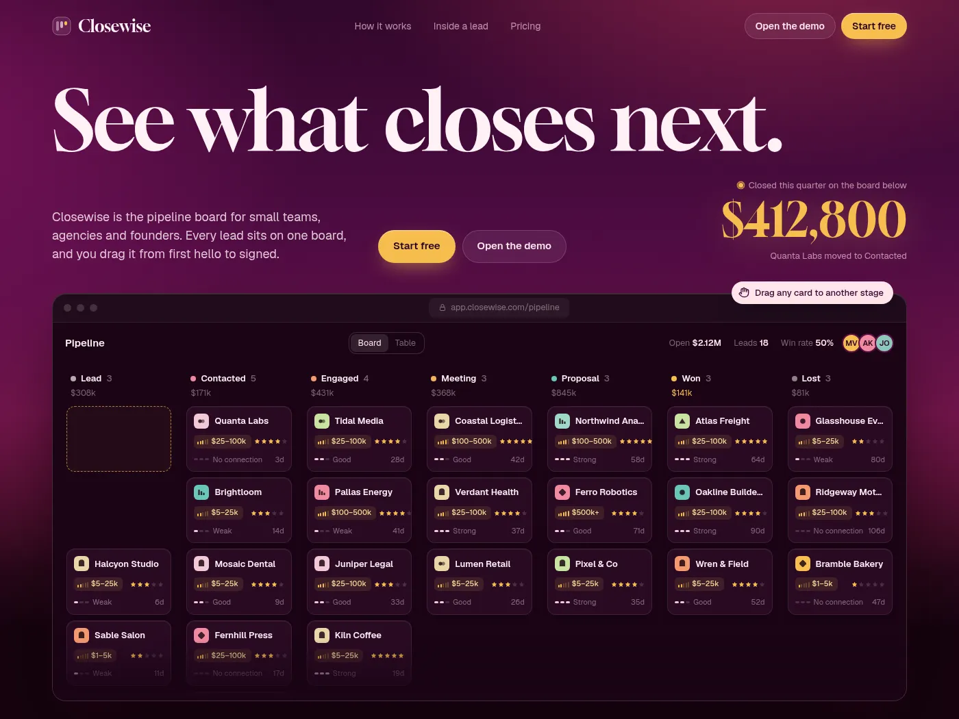Closewise Sales CRM