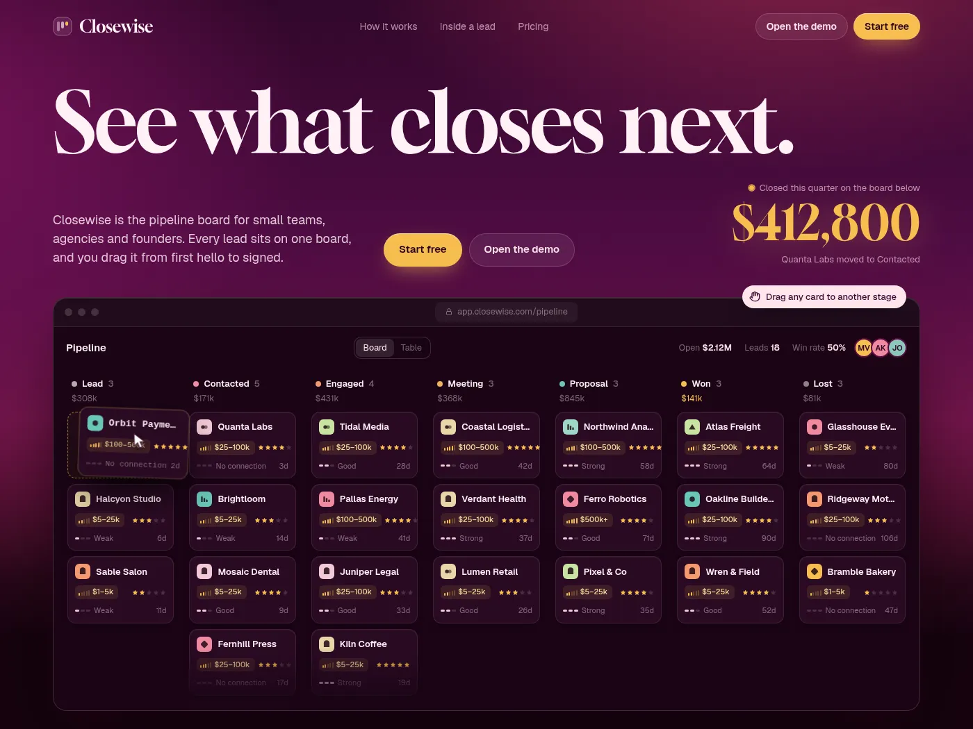 Closewise Sales CRM