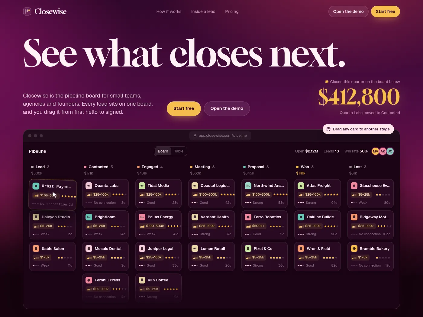 Closewise Sales CRM