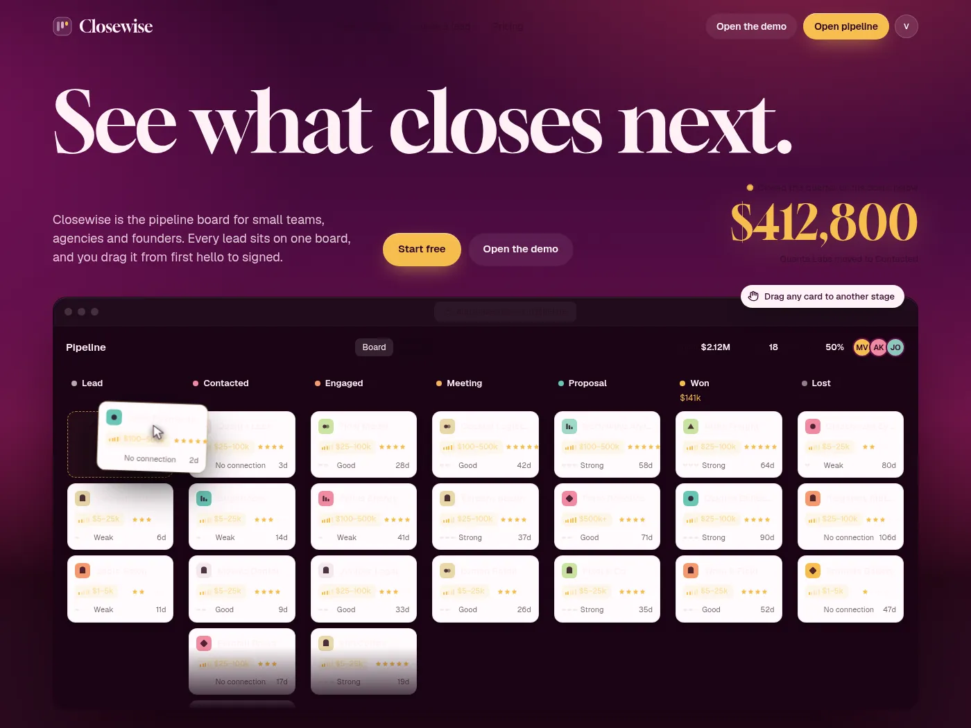 Closewise Sales CRM